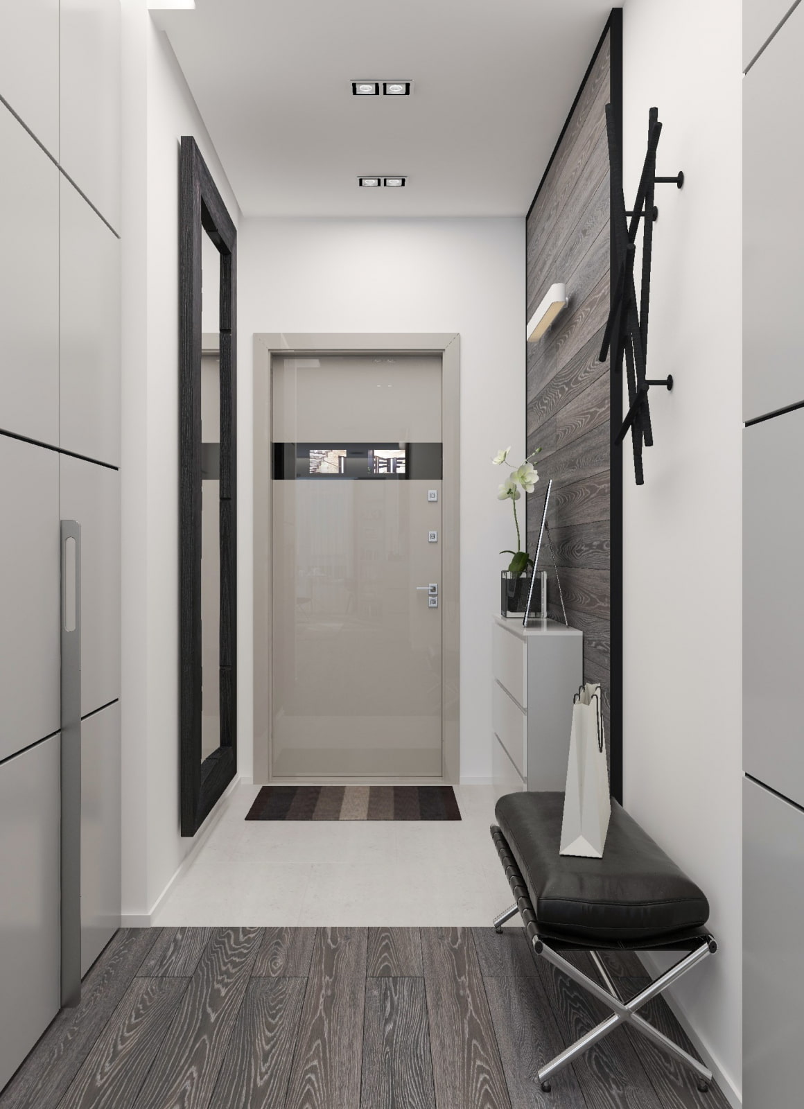 How to design a hallway in high-tech style?