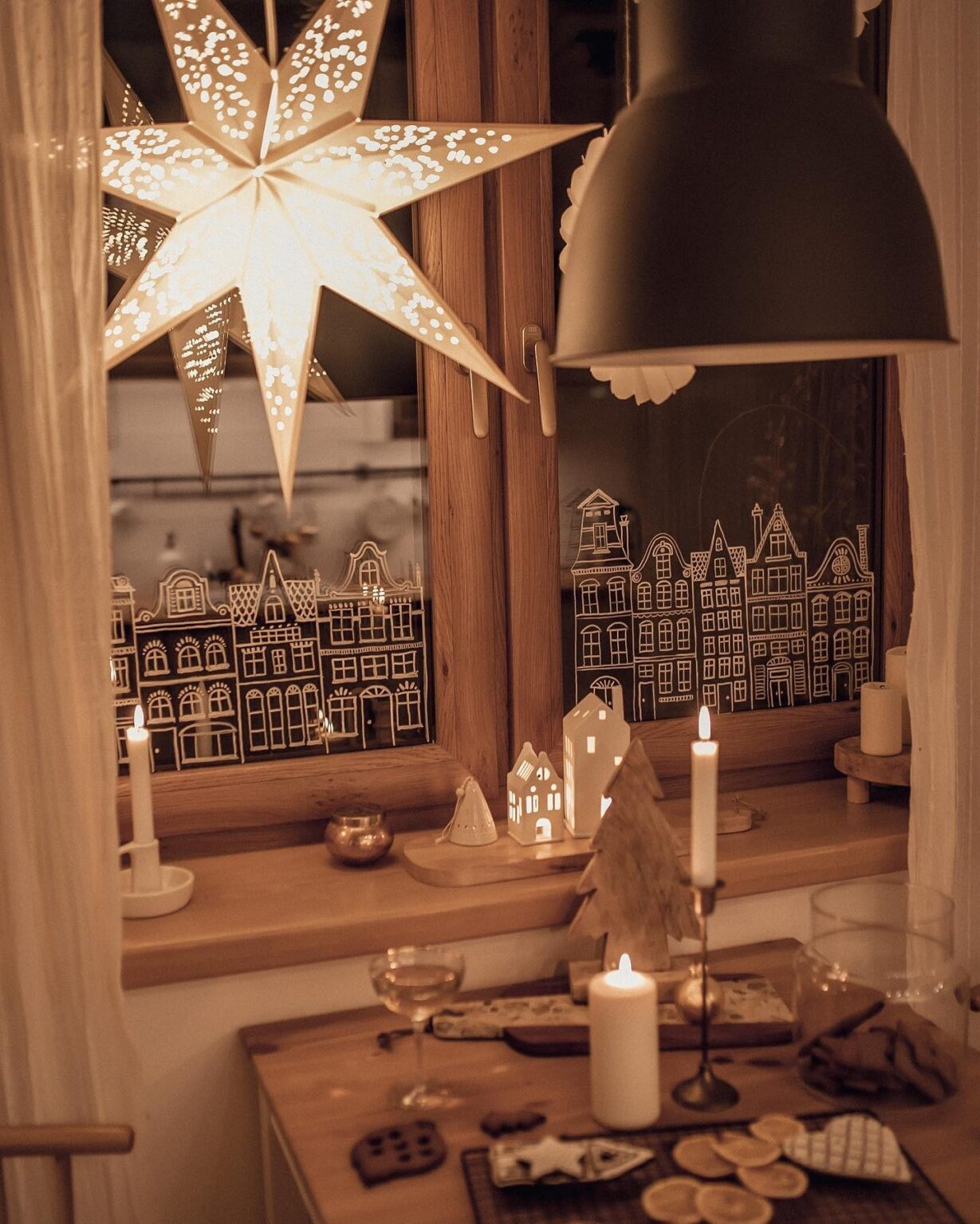 New Year's Window Decor: Ideas, Print Templates, guides