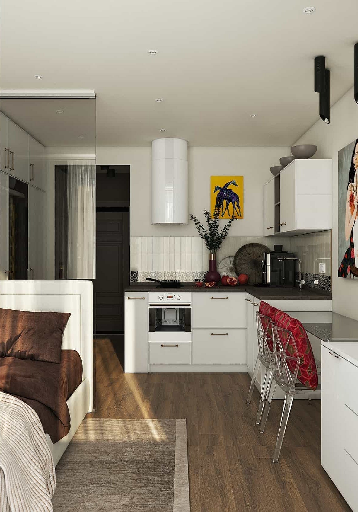 Designing a 215 sq. ft studio: decor ideas, project examples, and ...